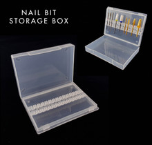 Nail Drill Bit Empty Storage Case Box (Holds 14 Bits) - Great for travel!