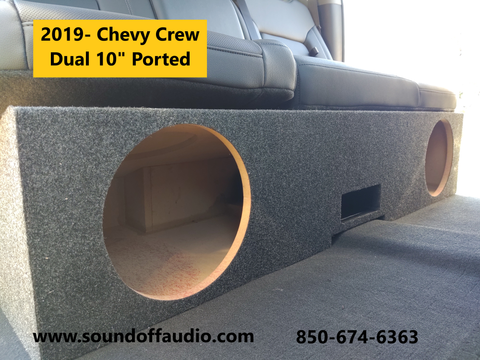 2019 SILVERADO CREW CAB SUBWOOFER BOX