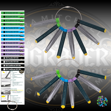 Graver Sharpening Models and Instructions Set of 16 - Precision ...