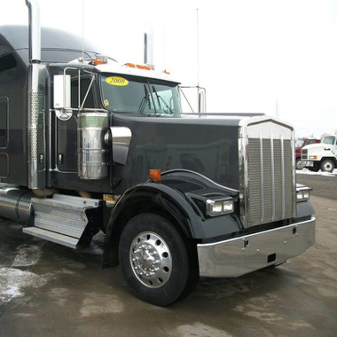 Kenworth W900L W900B Chrome 16" Standard Tapered Bumper By Valley ...