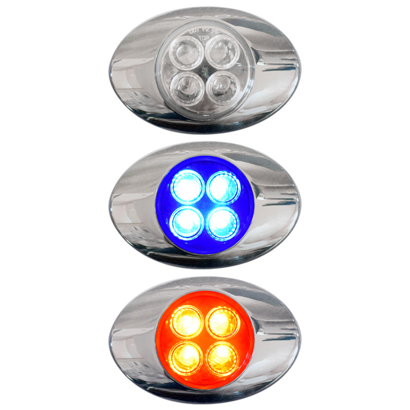 Millennium M3 Style Dual Revolution Red & Blue LED Marker Light - Raney ...