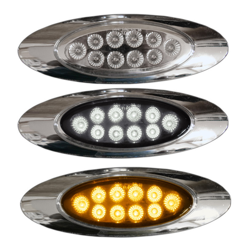 Millennium M1 Style Dual Revolution Amber & White LED Marker Light ...