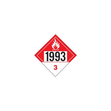 Flammable 1993 Class 3 Placard Sign Sticker - Raney's Truck Parts