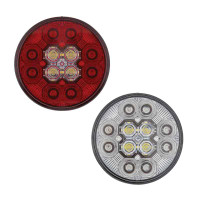 4" Round LED Stop Tail Turn Light with Integrated Reverse Function By ...