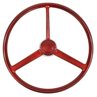 20" Ivory Retro Bone 3 Spoke Steering Wheel - Raney's Truck Parts