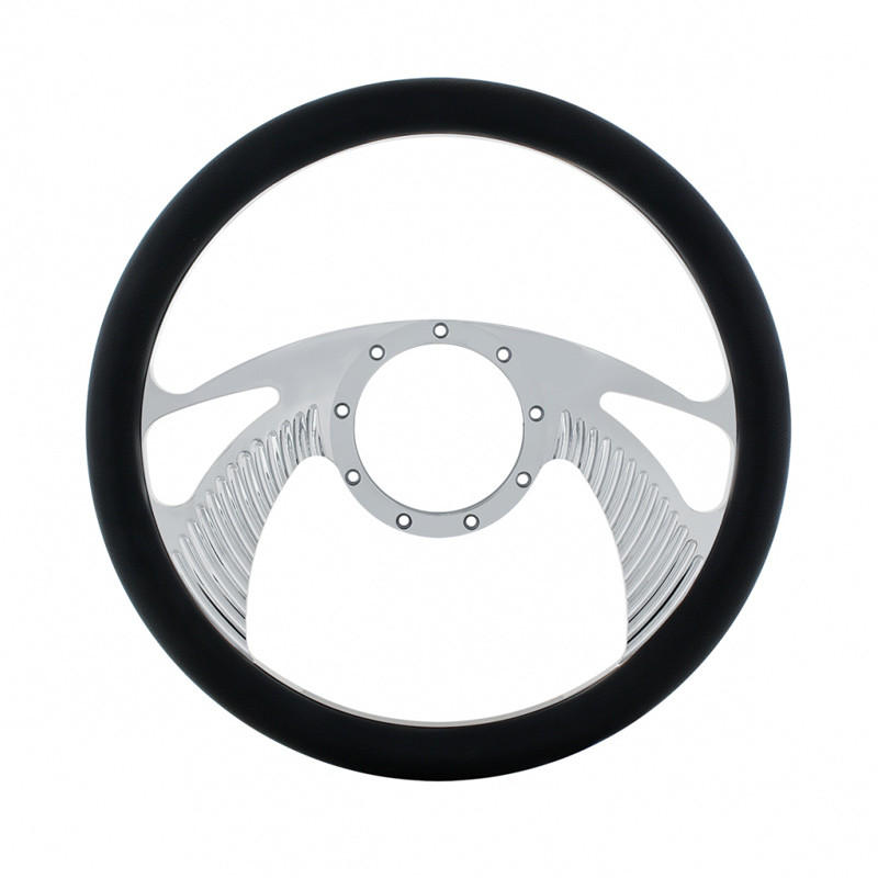 14" Chrome Billet Aluminum Scorpion Style Steering Wheel - Raney's ...