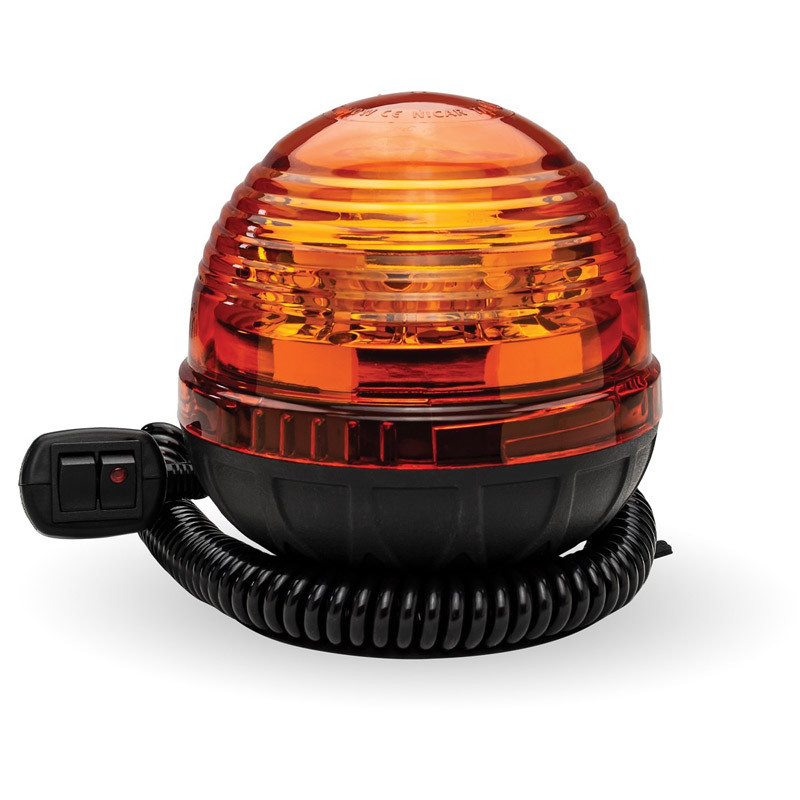 Magnetic Mount Dome Amber LED Strobe Light - Raney's Truck Parts