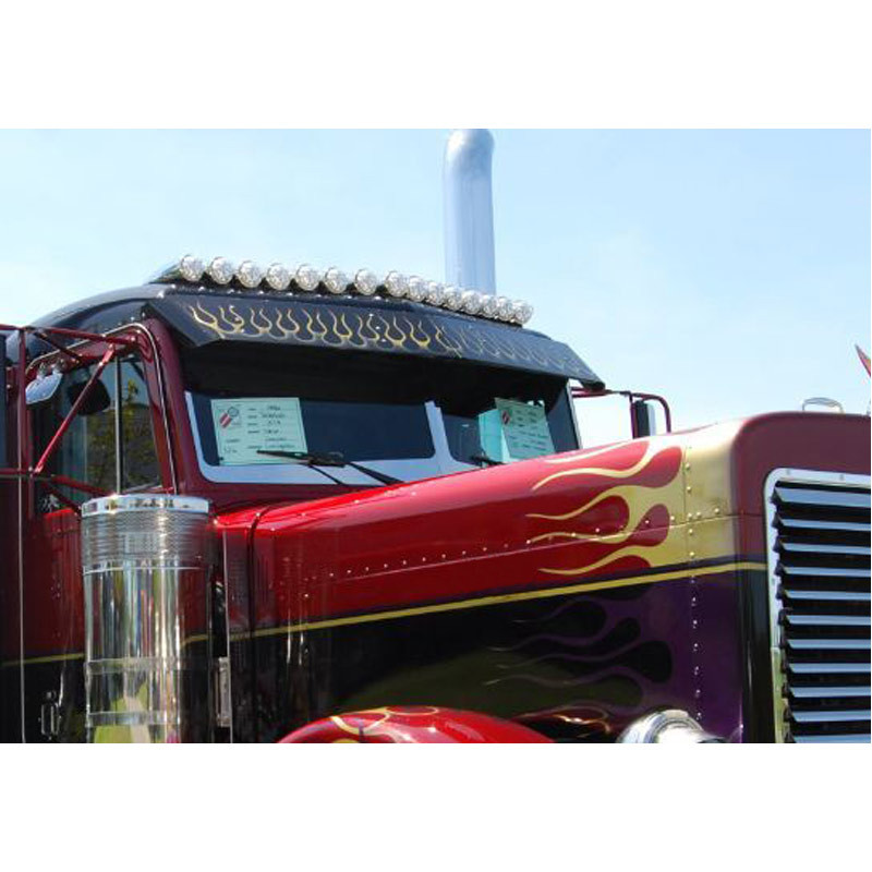 Peterbilt All Models Extra Wide Angled Windshield Trim By RoadWorks ...