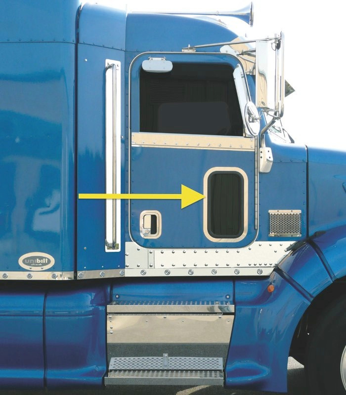 Peterbilt View Window Trim By RoadWorks - Raney's Truck Parts