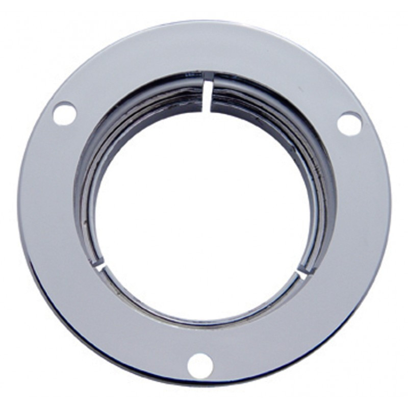 Round Chrome Plastic Mounting Bezel Security Flange - Raney's Truck Parts