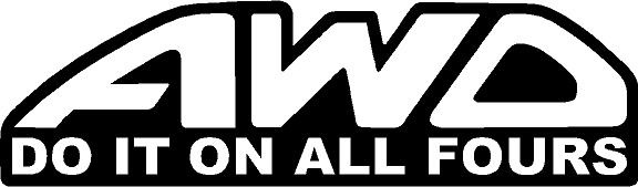 AWD DO IT ON ALL FOURS - Decal/Sticker