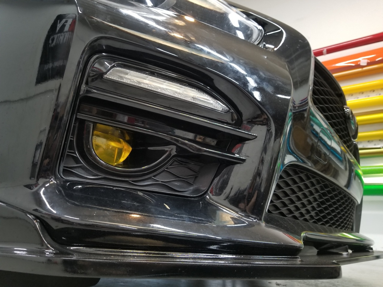 Yellow Fog Light Overlays (14-18 Q50) - JDMFV - Fanatic Wraps