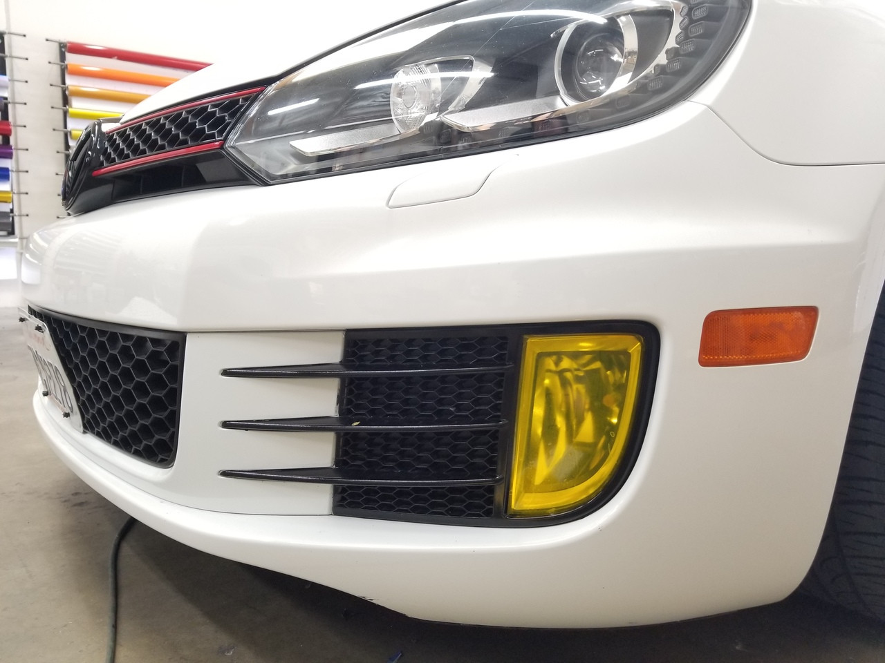 10-12 VW Jetta/Golf MKVI GTI Precut Yellow Fog Light Overlays Tint