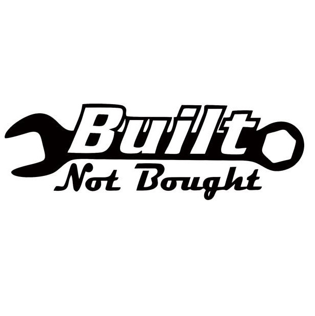 Built Not Bought - DECAL - JDMFV - Fanatic Wraps