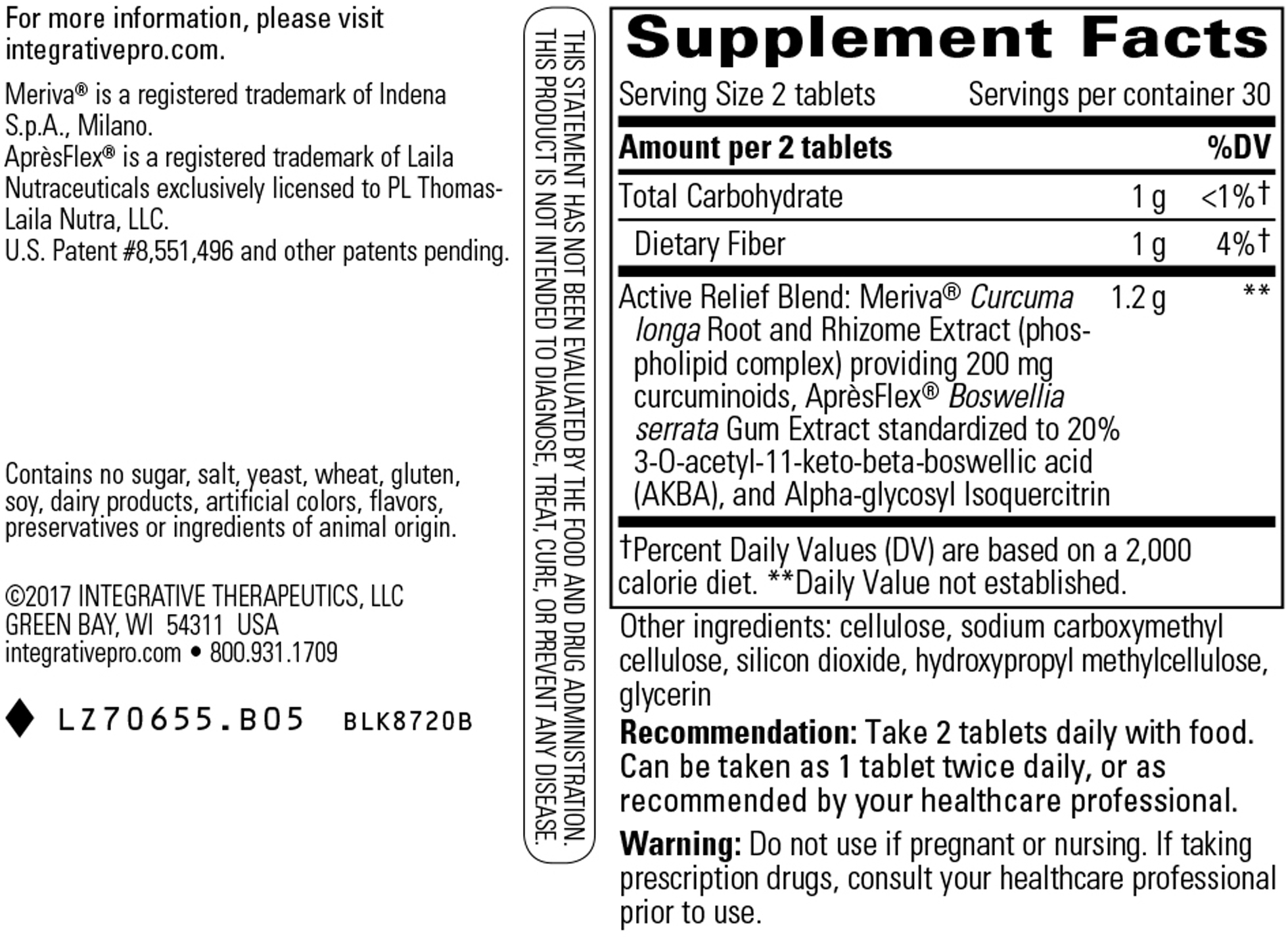 Integrative Therapeutics Curcumax Pro 60 Tablets|Oakway Naturals