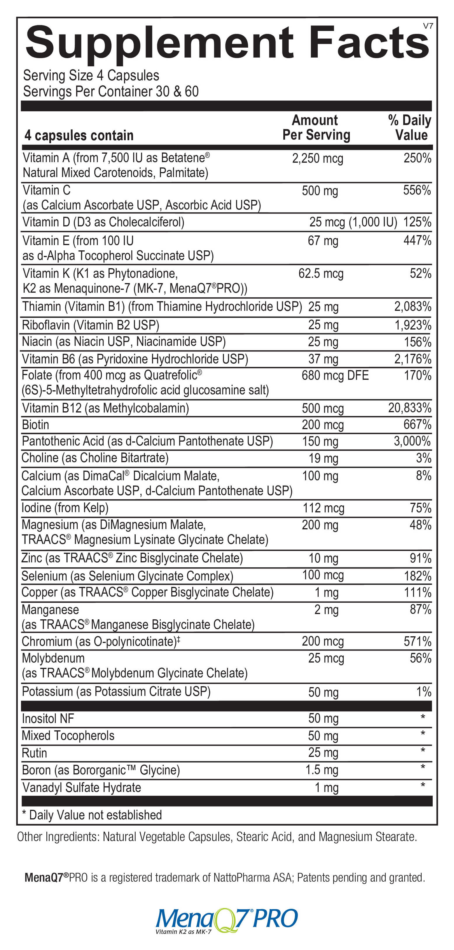 Ortho Molecular Alpha Base Capsules without Iron |Oakway Naturals