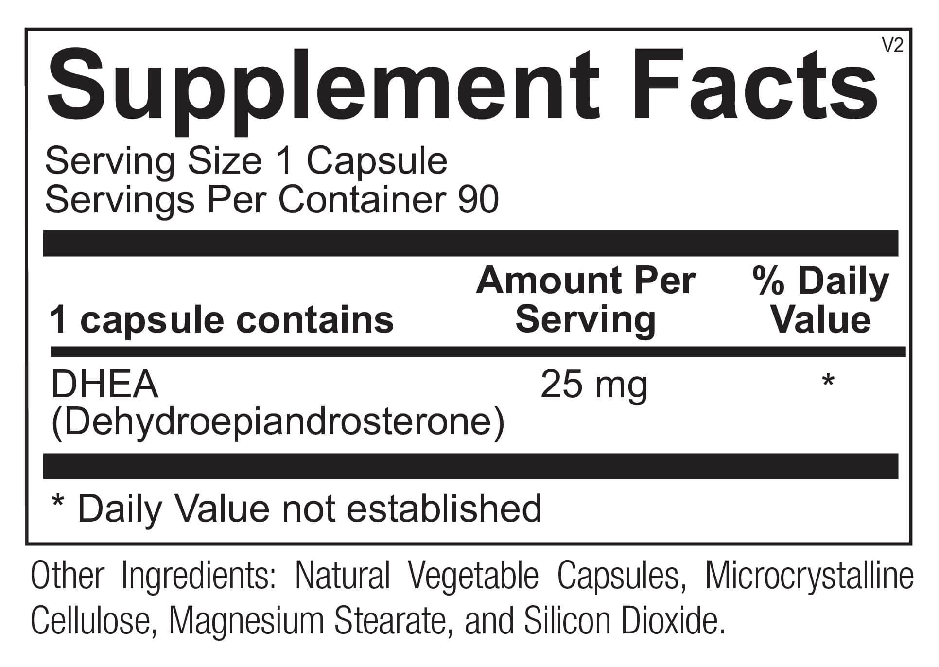 Ortho Molecular DHEA 25mg Micronized - 90 Capsules|Oakway Naturals