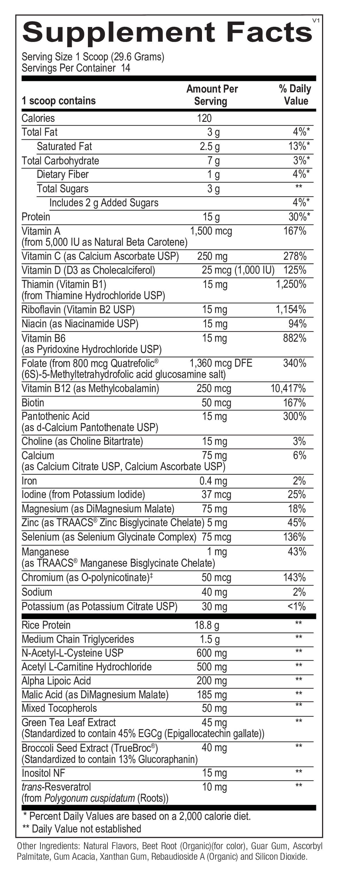 Ortho Molecular MitoCORE Protein Blend Powder (Strawberry) - 14 ...