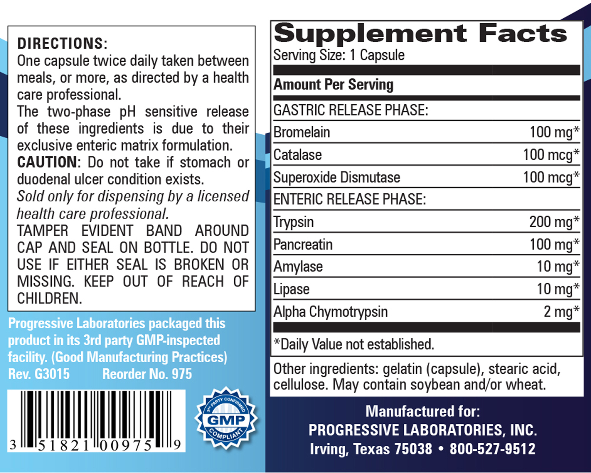 Progressive Labs Inflamase - 90 Capsules|Oakway Naturals