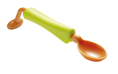 BEABA 360 Spoon, Orange/Green - For Moms