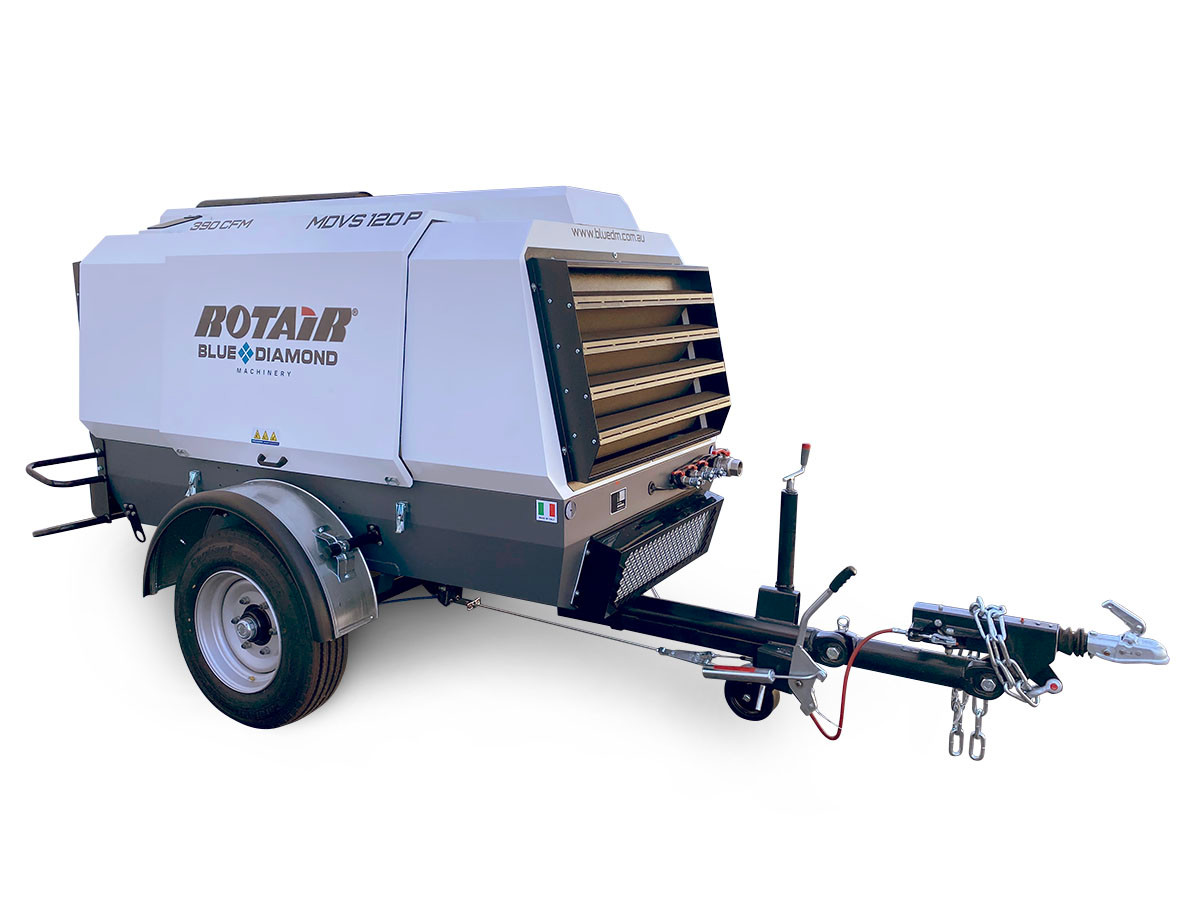 Rotair Air Compressor- 131HP 400CFM- MDVS 120P10 | Blue Diamond