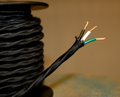 Cloth Covered Electrical Power Cord - Fabric Braided Wiring