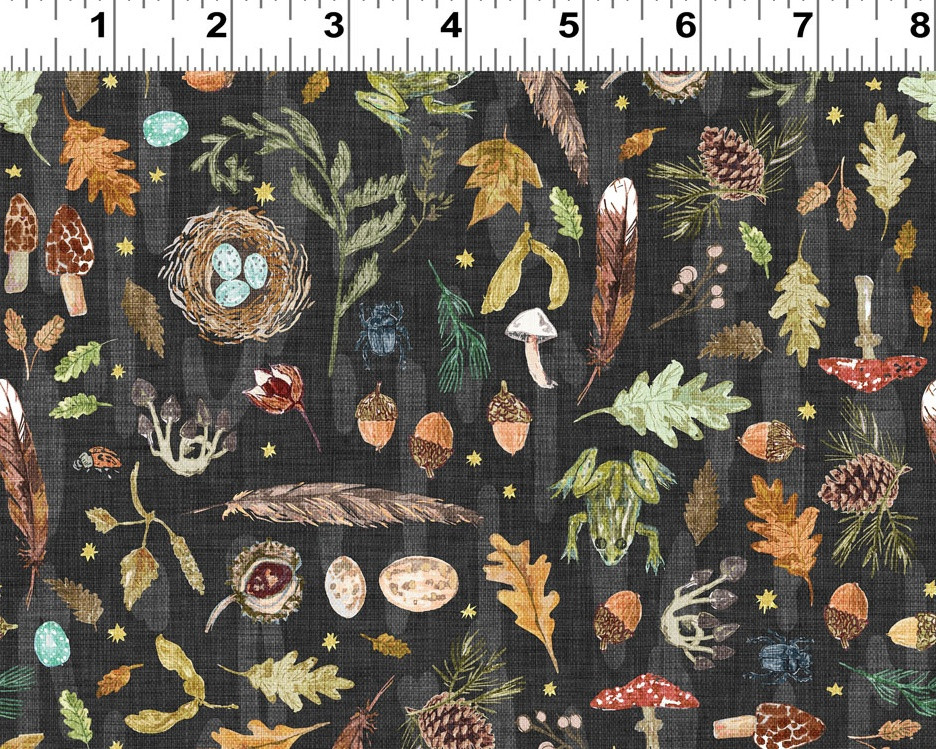 Autumnity - Nature Trail Dark by Esther Fallon Lau from Clothworks ...