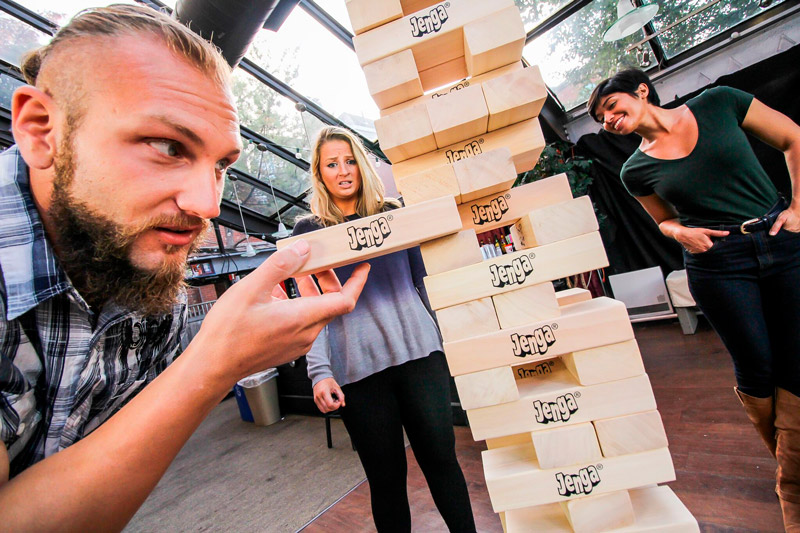 How to build a Jenga® GIANT™ game house? - Art's Ideas