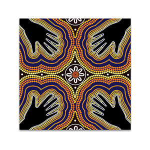 Aboriginal Modern Art Hand Prints Wall Art