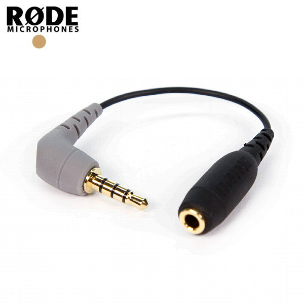 Rode SC4 3.5mm TRS Female to TRRS Male Right-Angle Adaptor