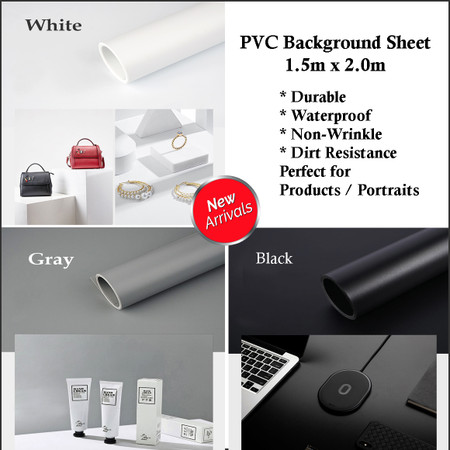 Fotolux 1.5m x 2m Large PVC Background Sheet for Products/Portrait ...