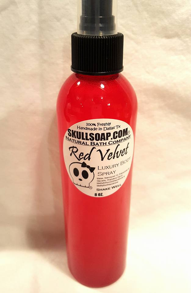 Red Velvet Body Spray - Skullsoap.com