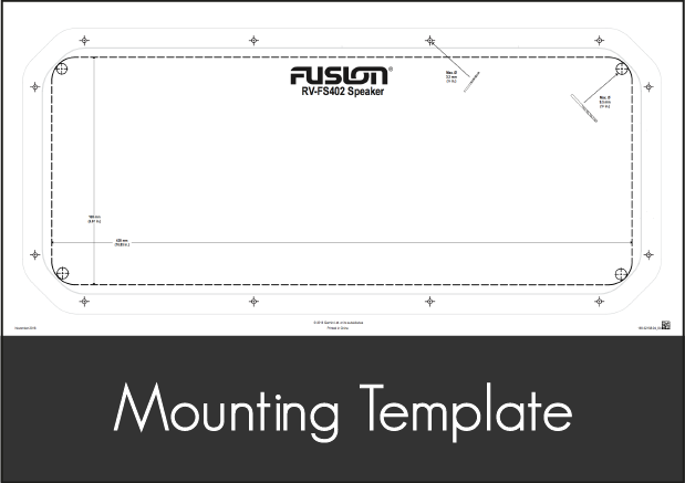 Mounting Speaker Template Cut Out