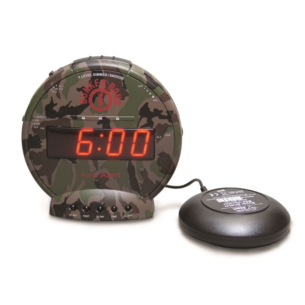 Buy Sonic Alert Bunker Bomb SBC575SS Dual Alarm Clock Online