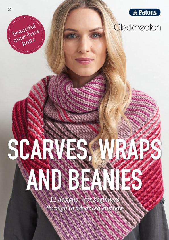 Scarves, Wraps and Beanies - Patons Cleckheaton Knitting Pattern (361)