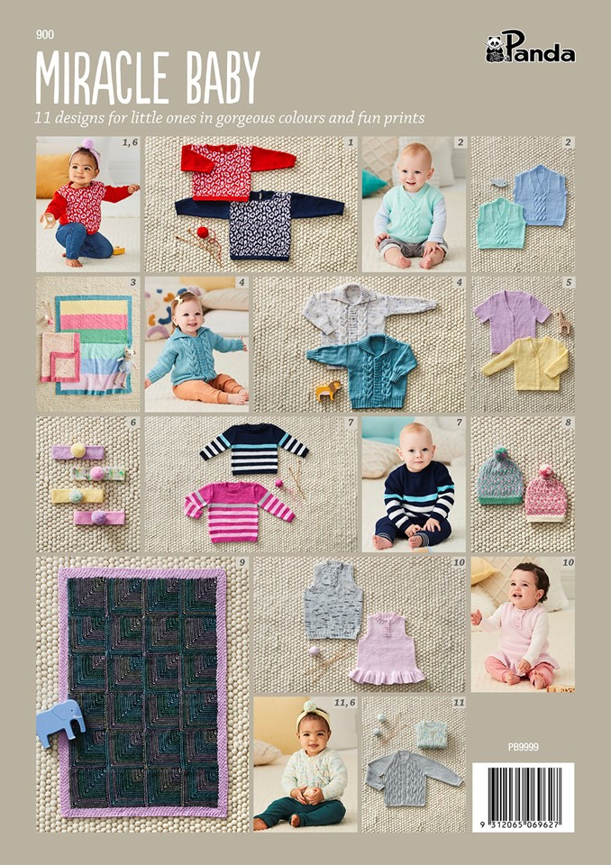 Panda Knitting Pattern - Miracle Baby (900)