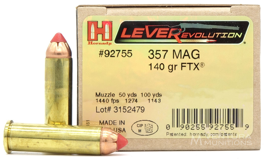 Hornady 357 Magnum 140gr FTX® Ammo for Sale | Ventura Munitions