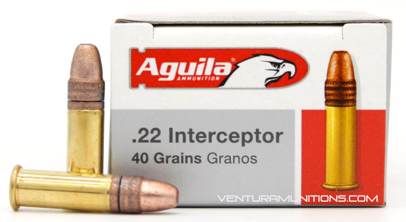 Aguila 22LR 40gr Interceptor CPRN Ammo - 50 Rounds - Ventura Munitions