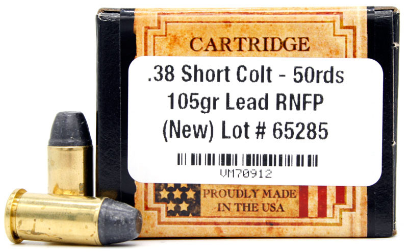 Ventura Heritage 38 Short Colt 105gr RNFP Ammo for Sale | Ventura Munitions