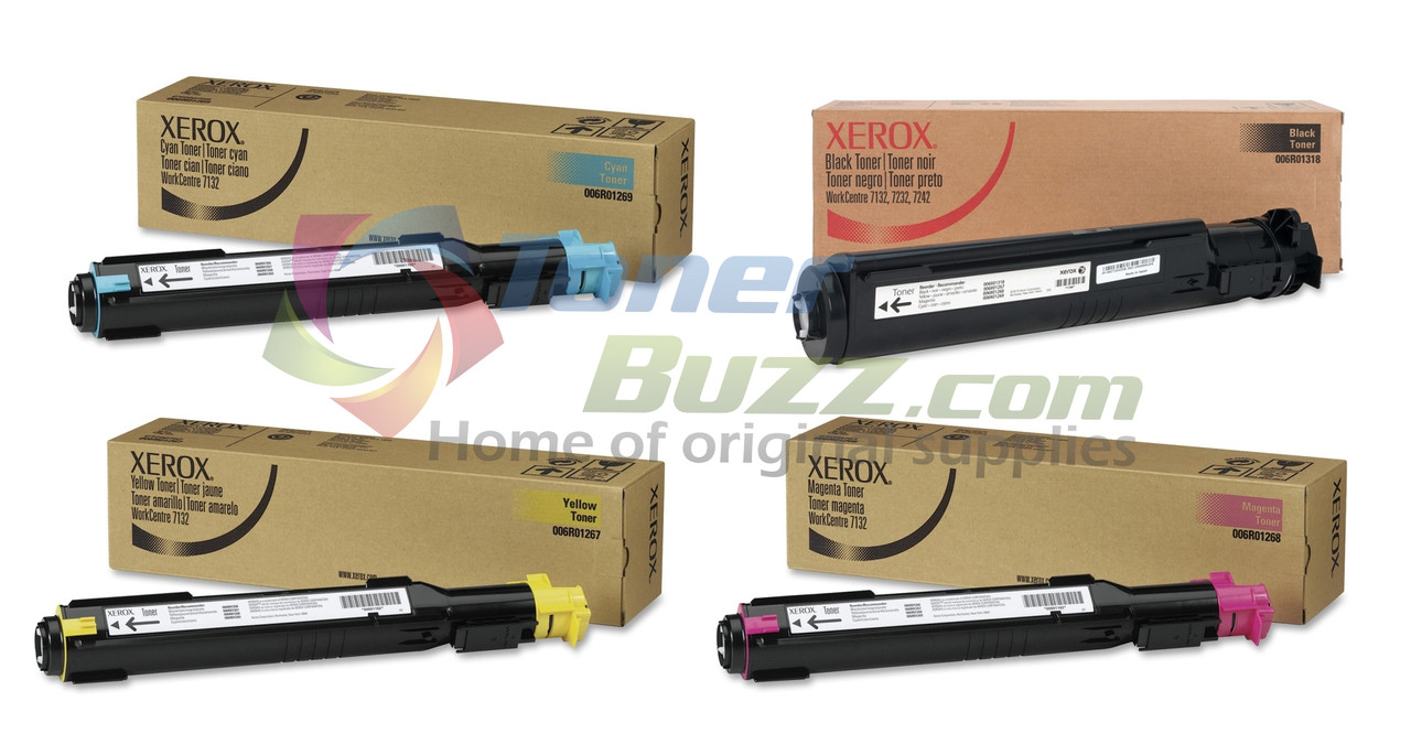 Original Xerox WorkCentre 7132 BCMY Toner Cartridge Set