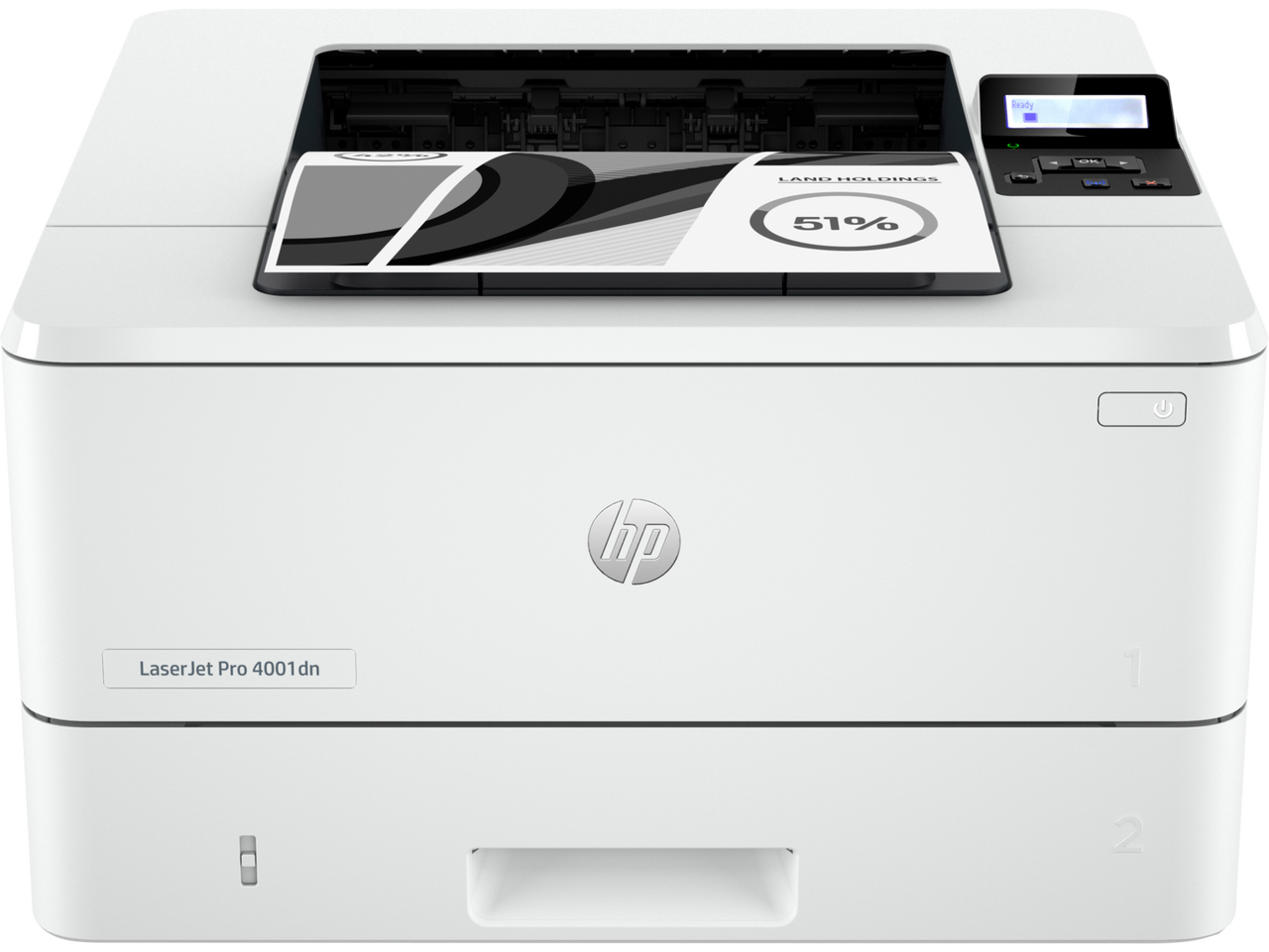 HP LaserJet 4001DN Network Laser Printer w/ New HP MICR Toner