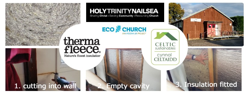 Installation of insulation in a community village church hall - Celtic ...