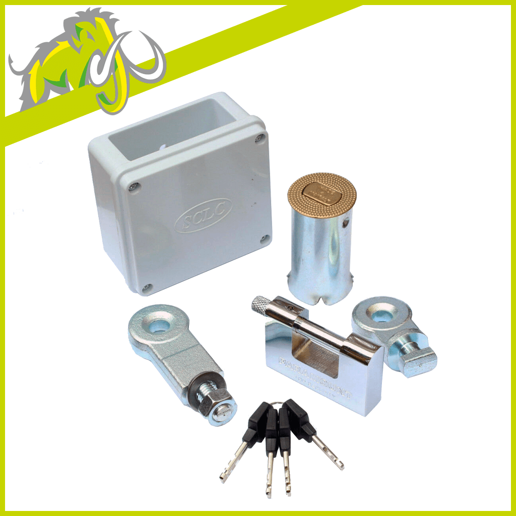 Padlock isolator unit switch for use with electric roller shutter doors ...