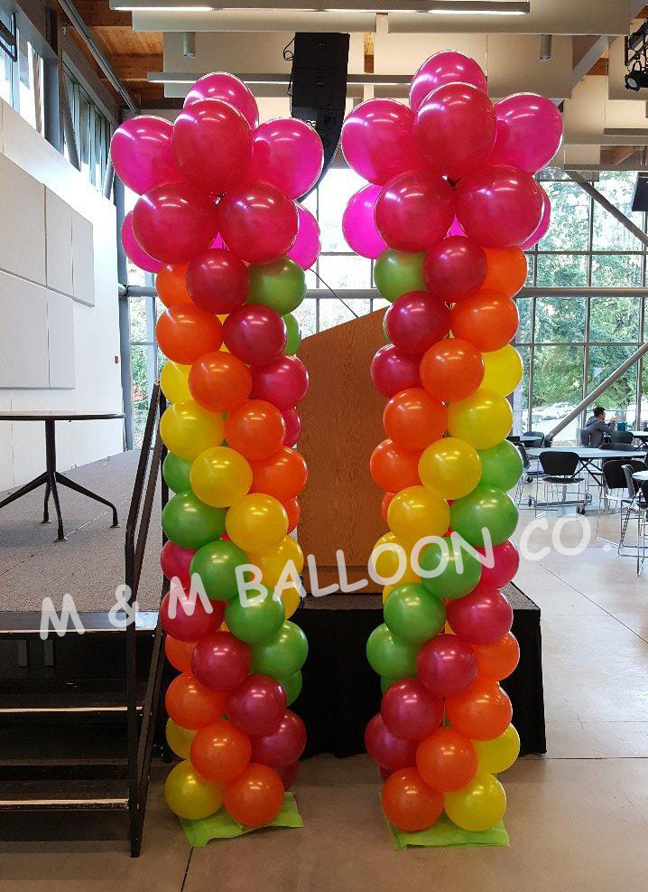 Topiary Topper Columns - M & M Balloon Co. of Seattle