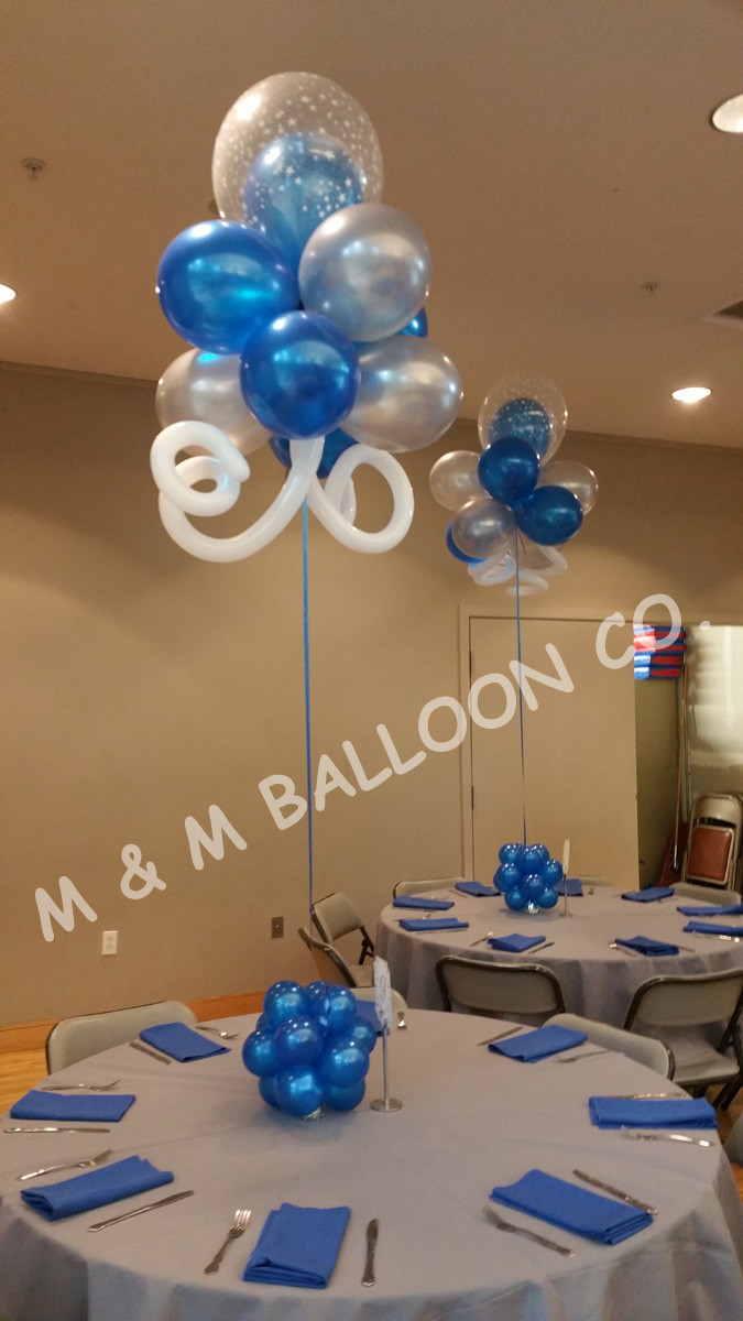 Fantasy Cloud with Corkscrews Centerpiece - M & M Balloon Co. of Seattle