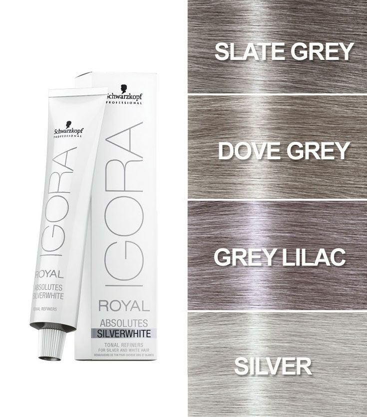 Schwarzkopf Igora Royal Silver White Hair Toner Grey Lilac 60ml | The ...
