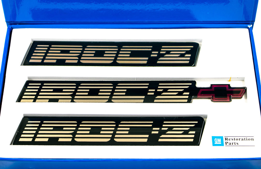 1988-90 Camaro IROC-Z Gold Emblems, GM Restoration Reproduction - Hawks ...