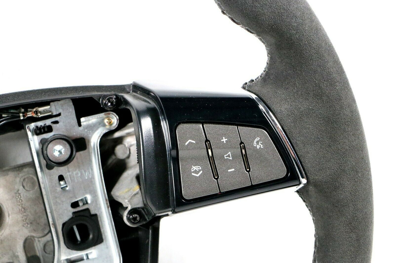 2009-2015 Cadillac CTS-V Steering Wheel Automatic Black Suede Black ...