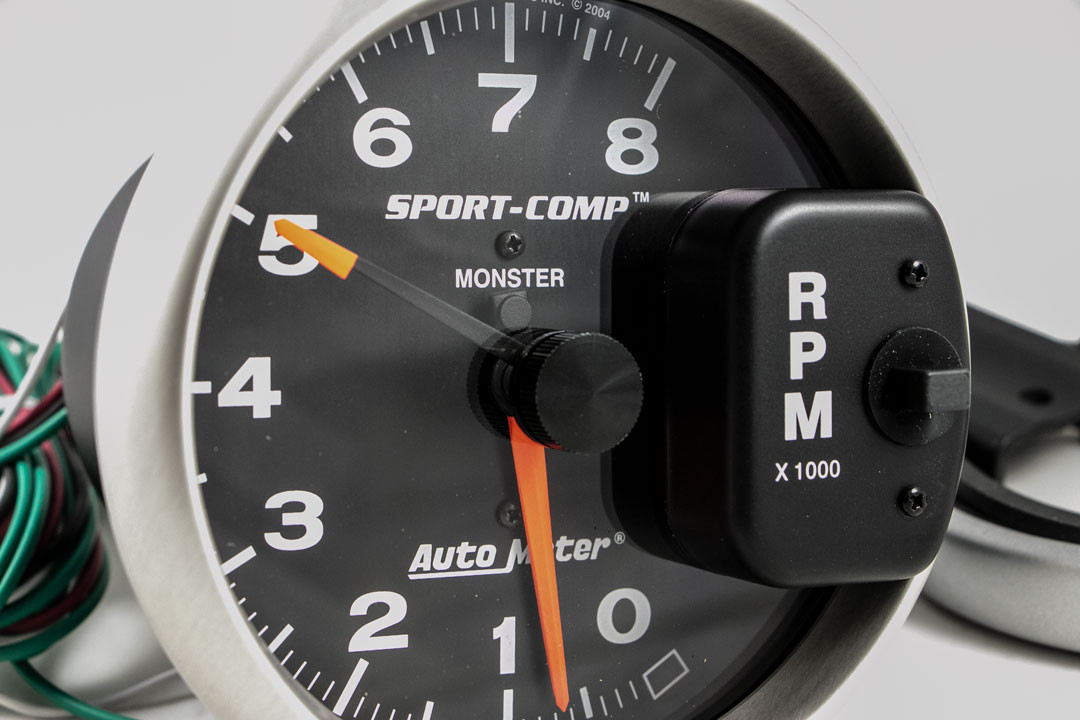 Auto Meter Sport Comp Monster Tach 5" Face, 8000 RPM - Hawks Third ...