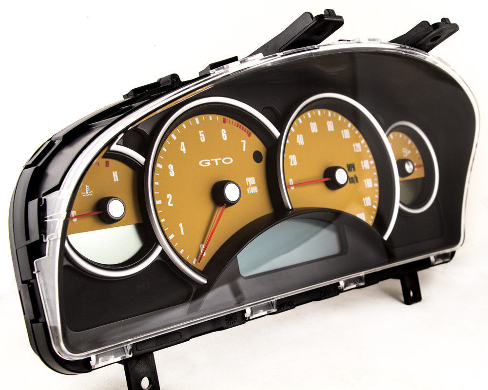 2004-06 Pontiac GTO Holden Monaro 200mph Instrument Gauge Cluster Devil Yellow 92180610 - Hawks ...